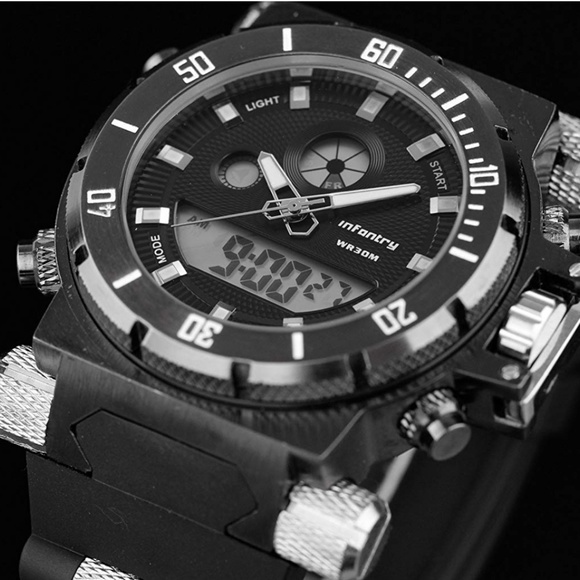 Infantry | Accessories | Mens Tactical Military Digital Analog Sports ...